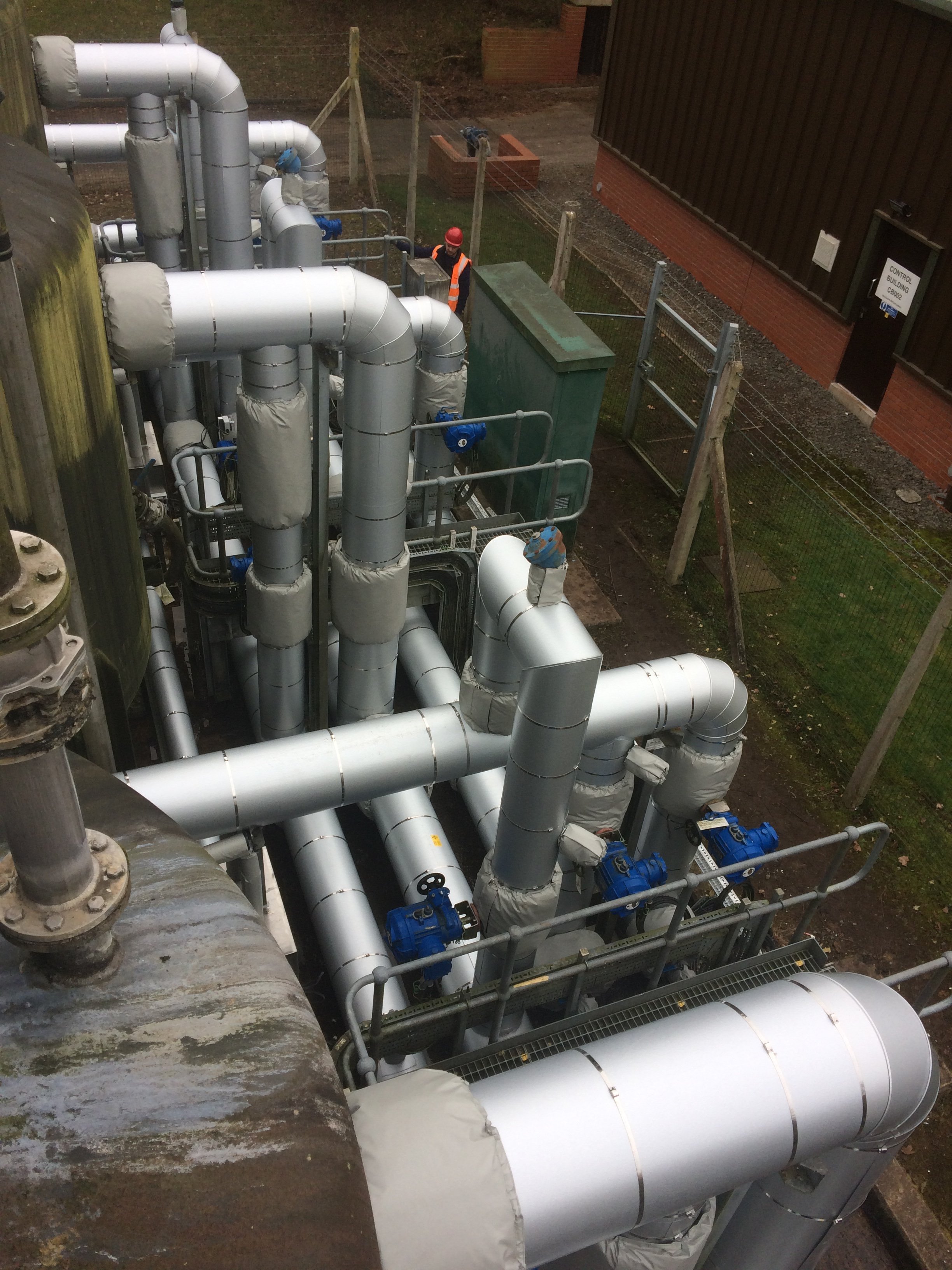 Images of insulation, lagging, trace heating and cladding of pipework ...