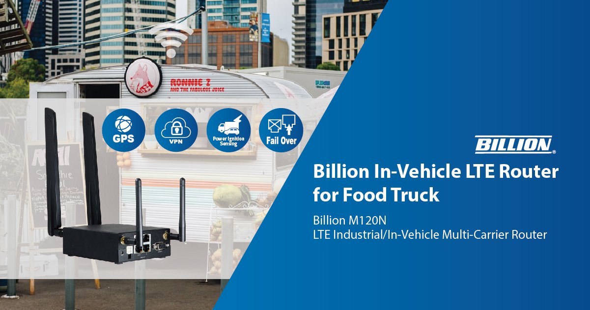 Through of the Billion Industrial / Vehicle Router M120N reliable and ...