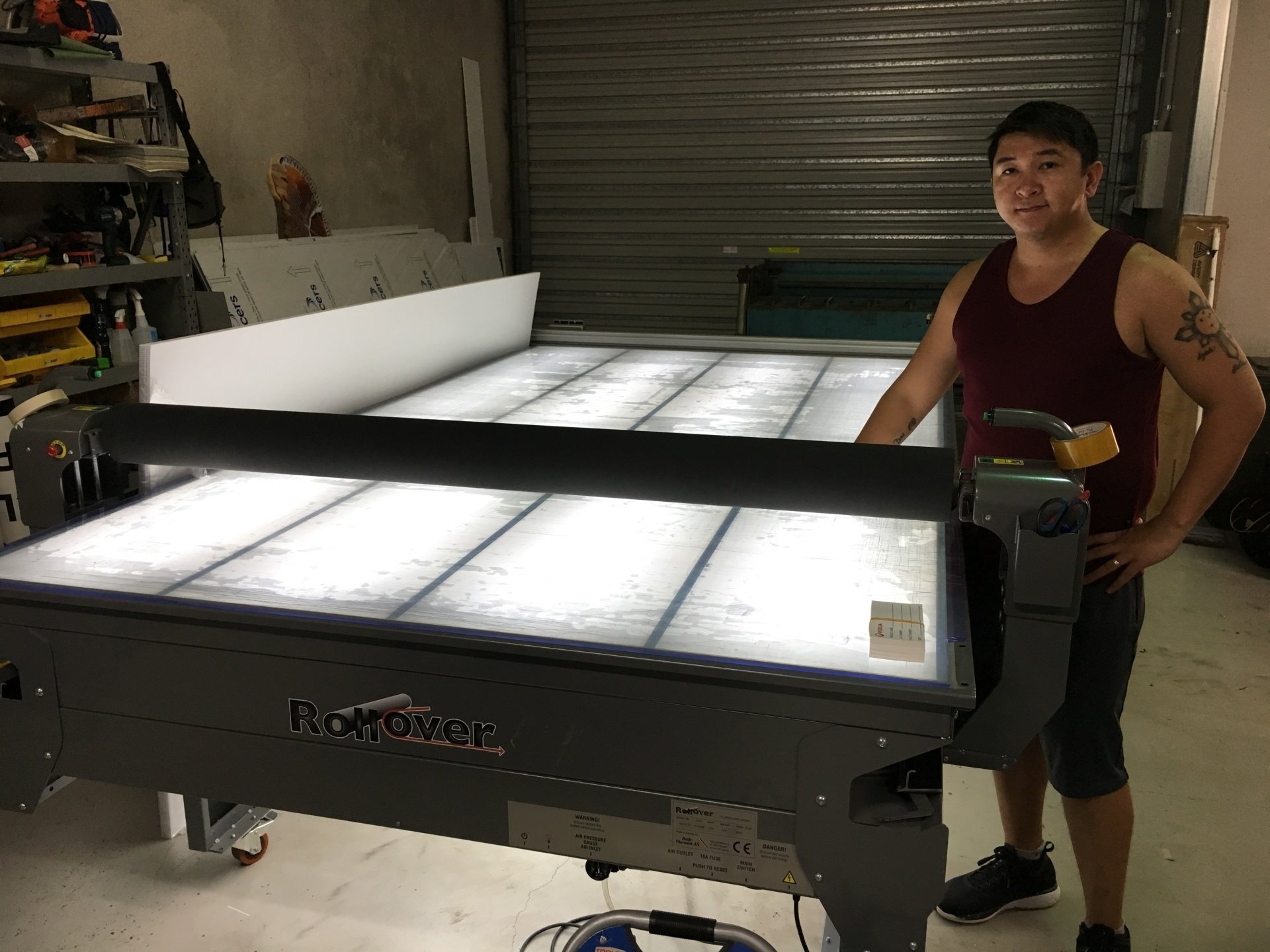 Vinyl Application Tables | Rollover Australia