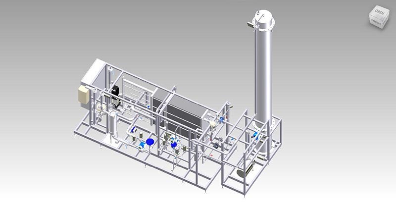 HOT Column water Deaeration for beverage industries