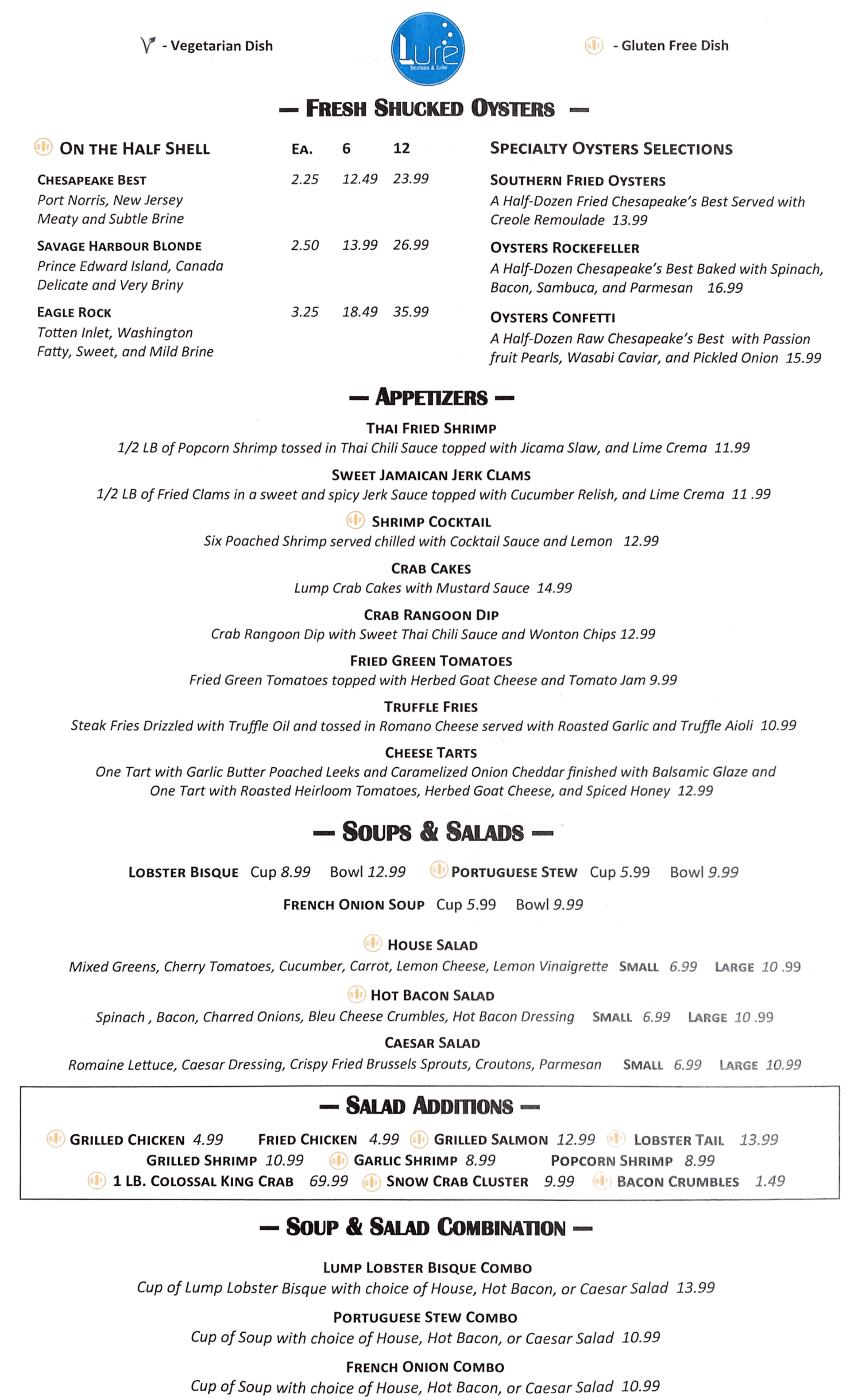 Lure Seafood and Grille | Owensboro, KY