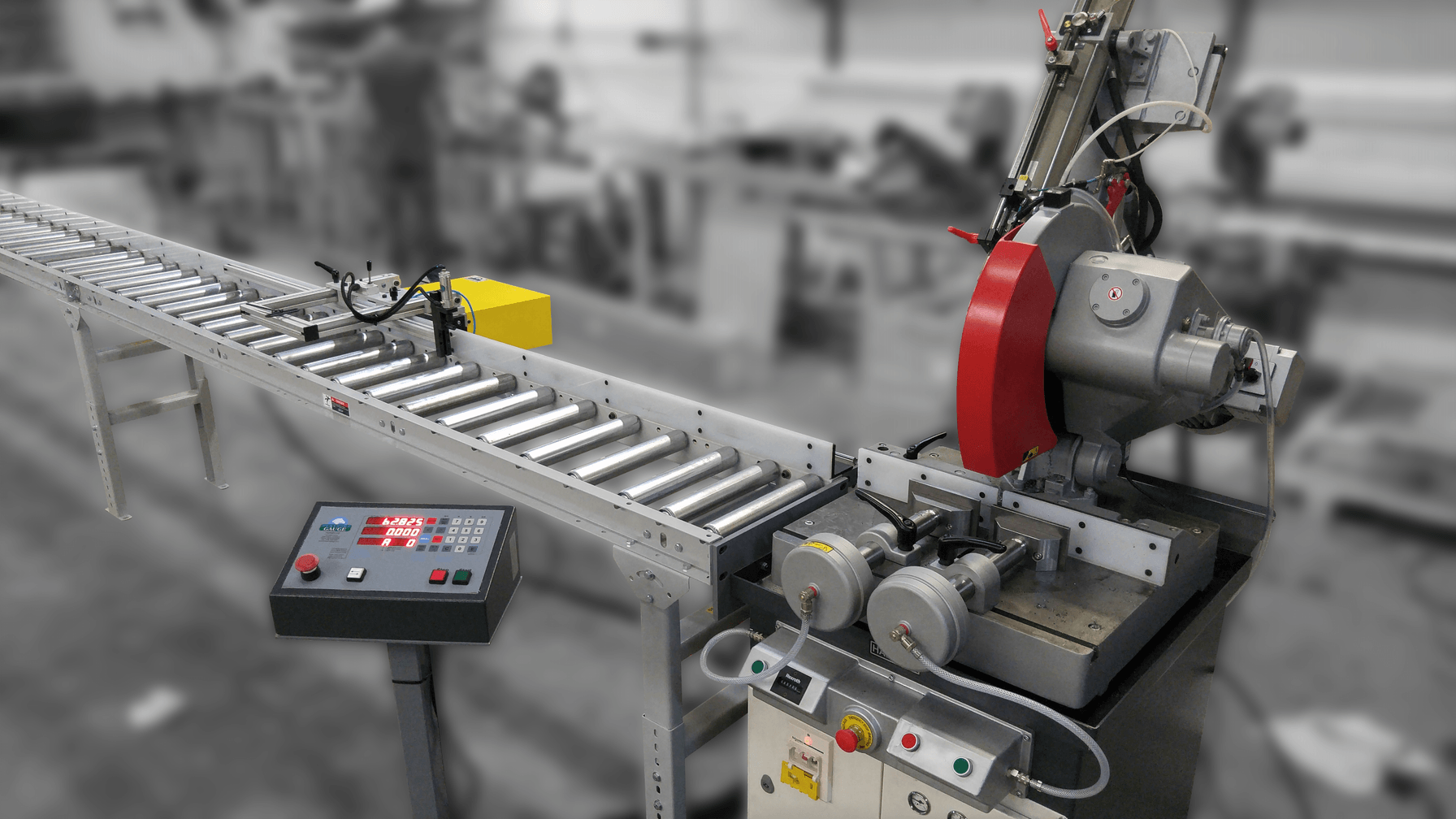 Semi-Automatic Cold Saw with Pusher System