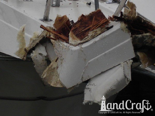 Before and After Pictures of Boat Repairs – LandCraft Marine