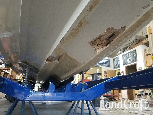 Before and After Pictures of Boat Repairs – LandCraft Marine