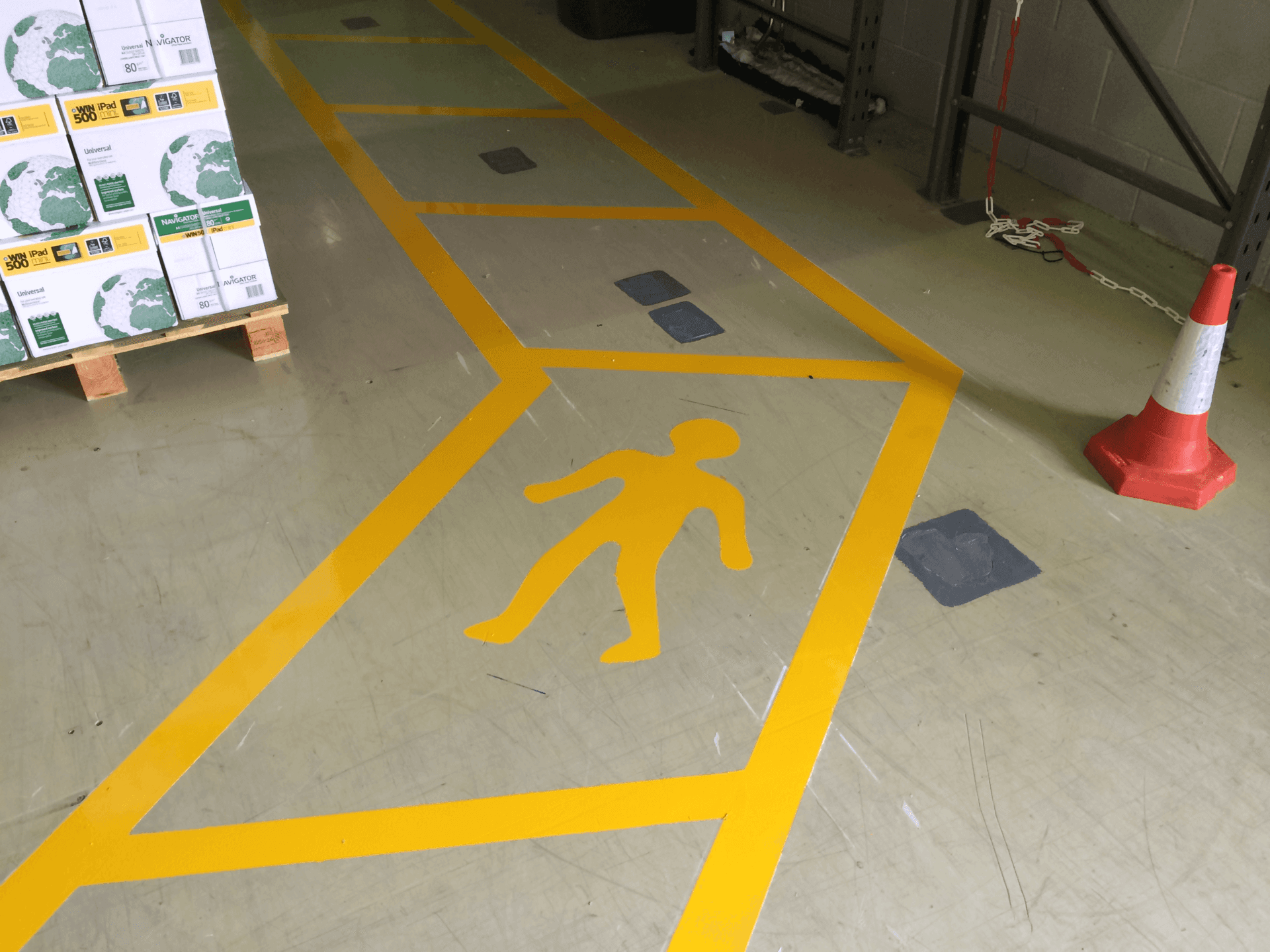 Safety Walkway Line Painting – in Buckingham and the UK