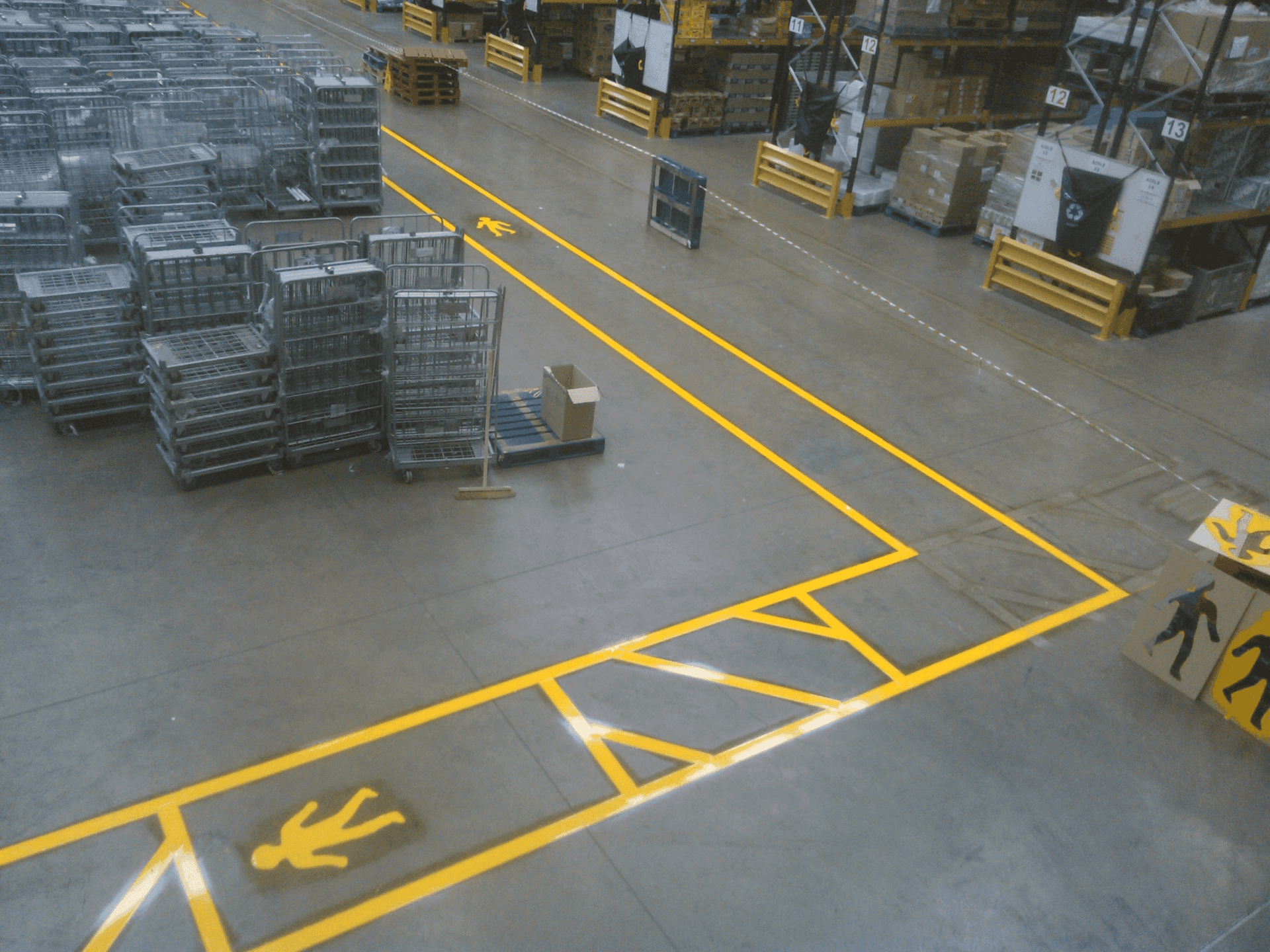 Safety Walkway Line Painting – in Buckingham and the UK