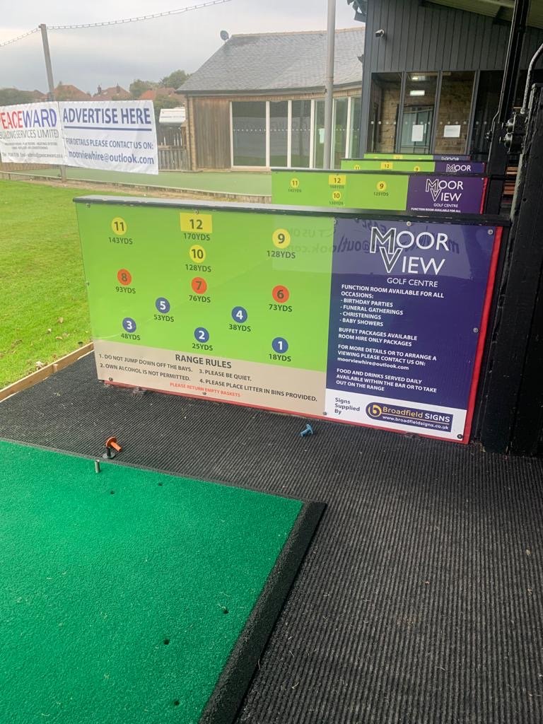Modern driving range | Moor View Golf Centre Ltd