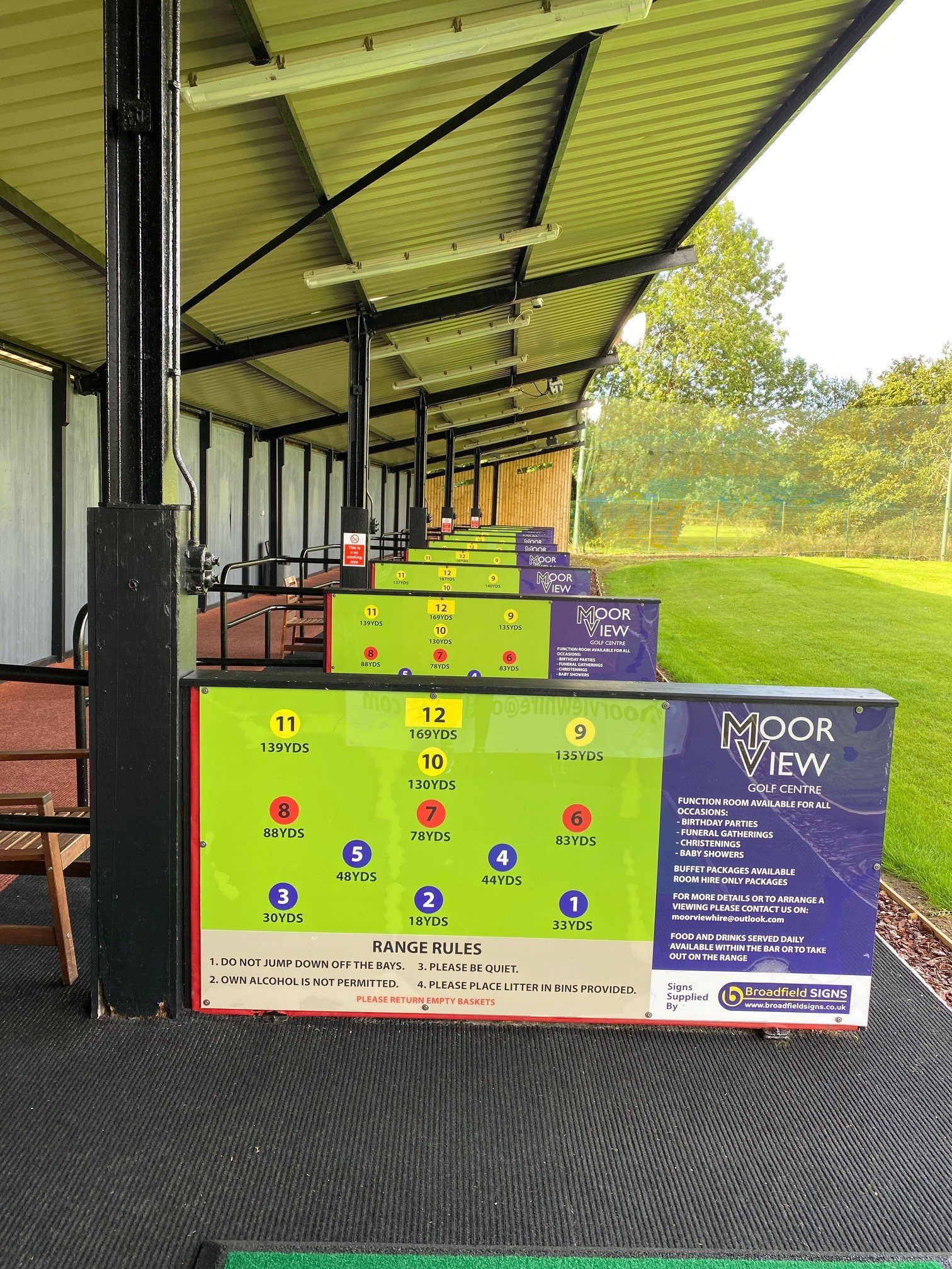 Modern driving range | Moor View Golf Centre Ltd