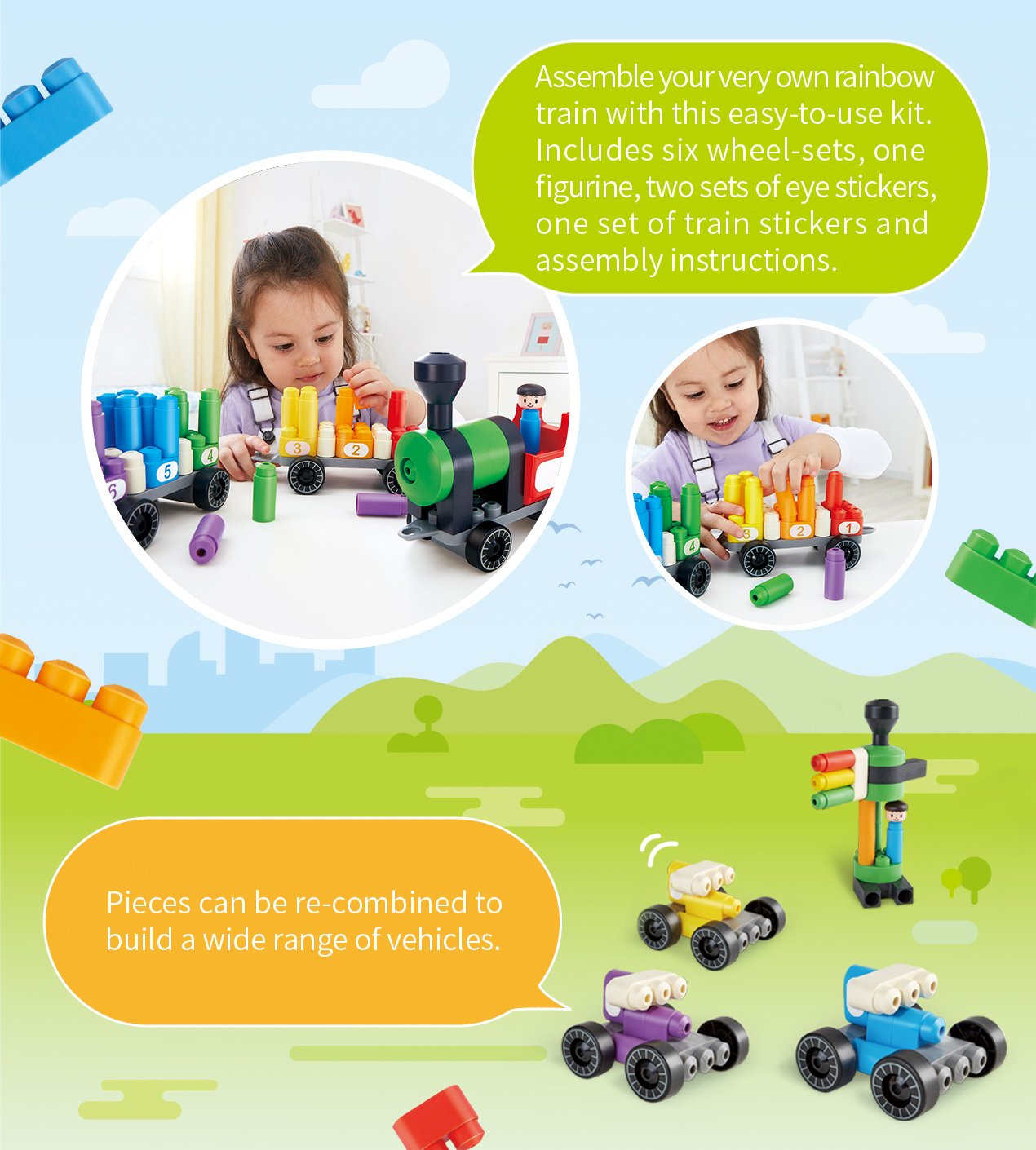 Poly M - Rainbow Counting Train