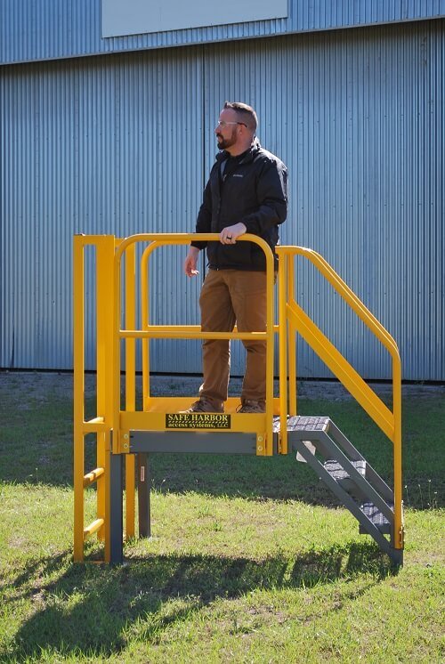 Crossover Ladders & Work Platforms | Houston & Beaumont, TX | Custom ...