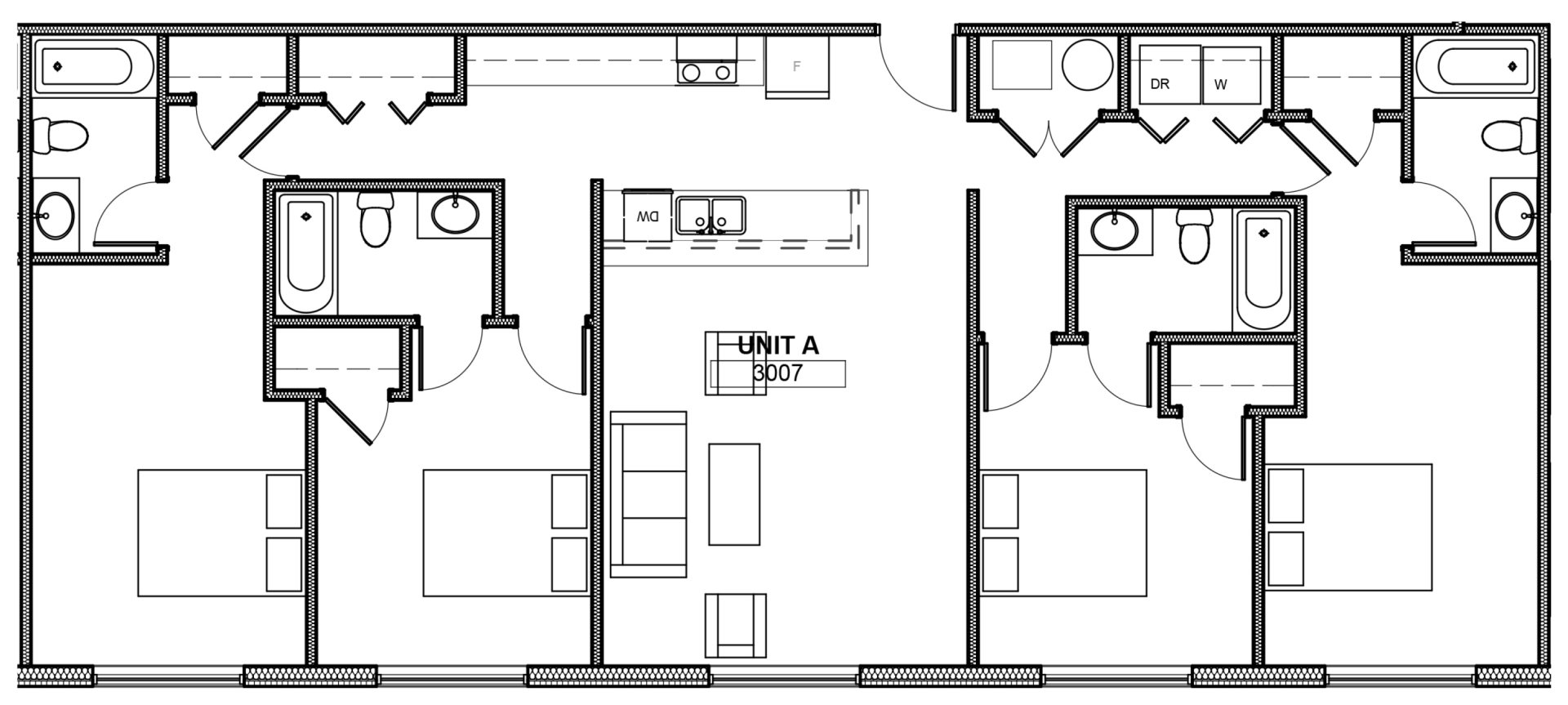 Floor Plans - City Station Student Housing