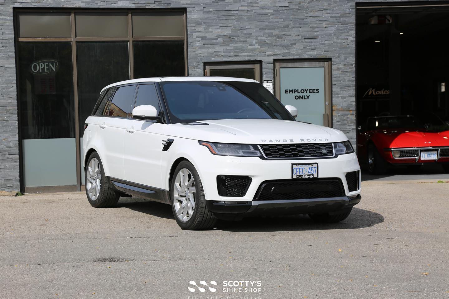 Beautiful Range Rover Sport at the shop for the ultimate in window tint