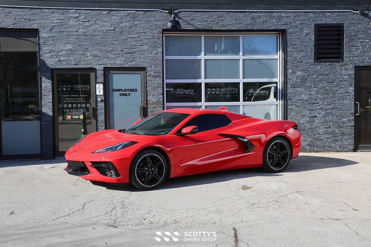 C8 Chevrolet Corvette in for Window Tinting