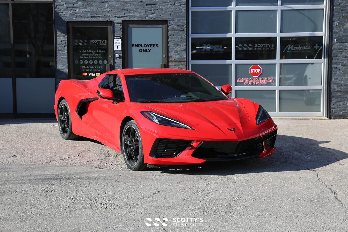 C8 Chevrolet Corvette in for Window Tinting