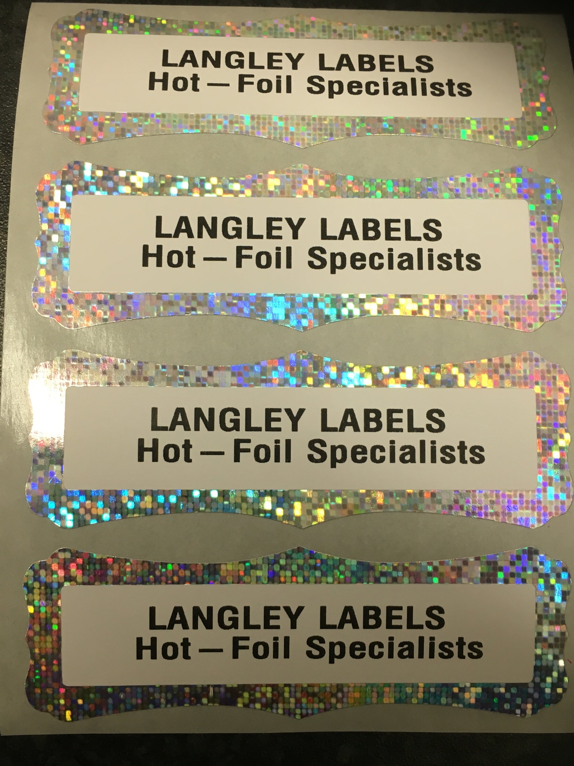 Metallic labels | Langley Labels Ltd