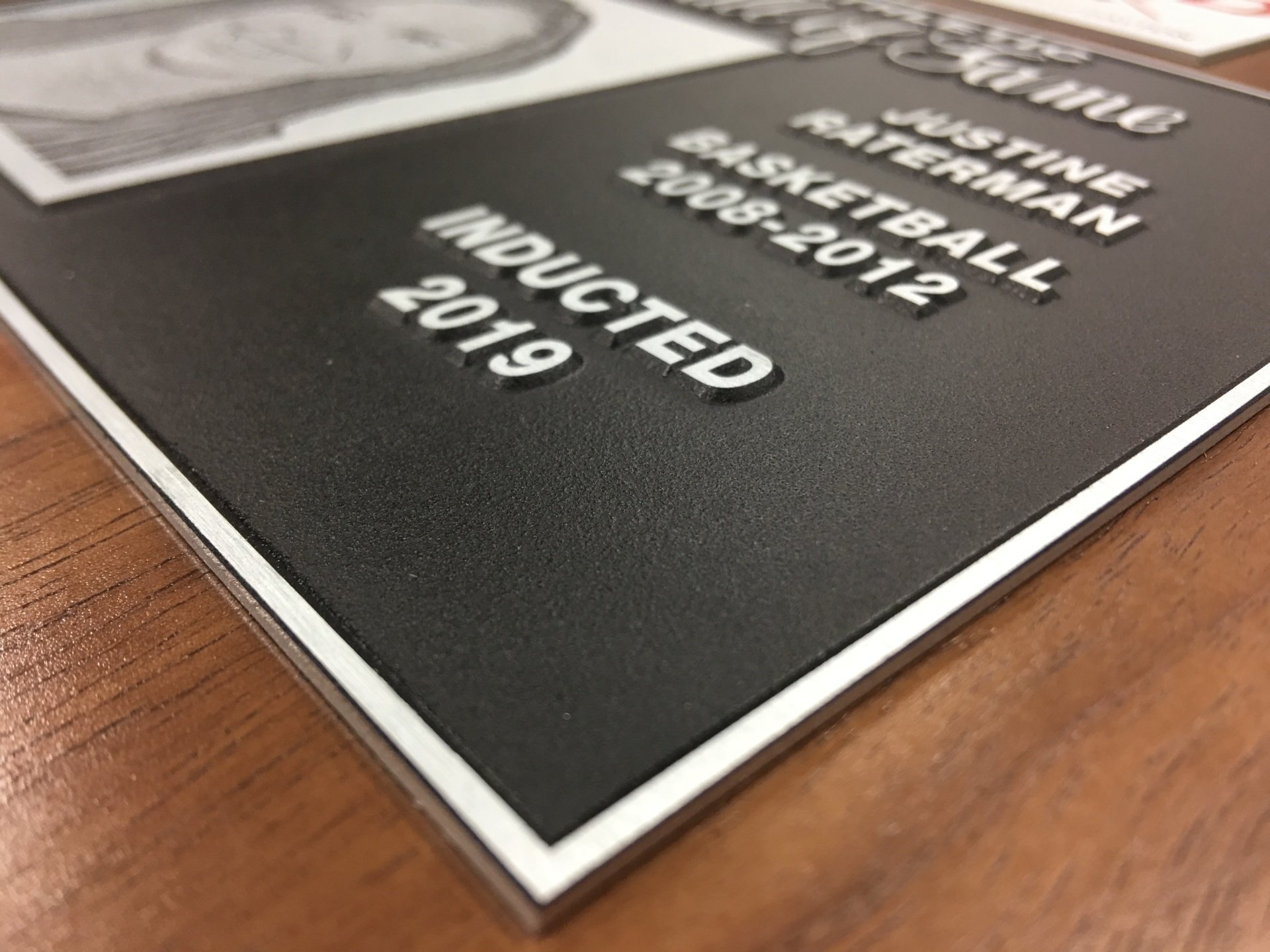 HOF Athletic Plaque | VisionMark Nameplate Company