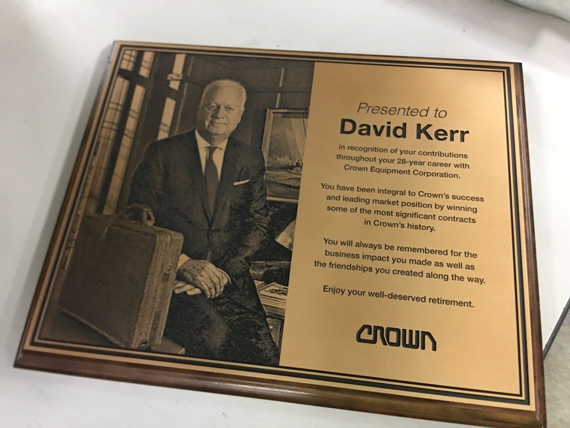 Retirement Plaque | VisionMark Nameplate Company