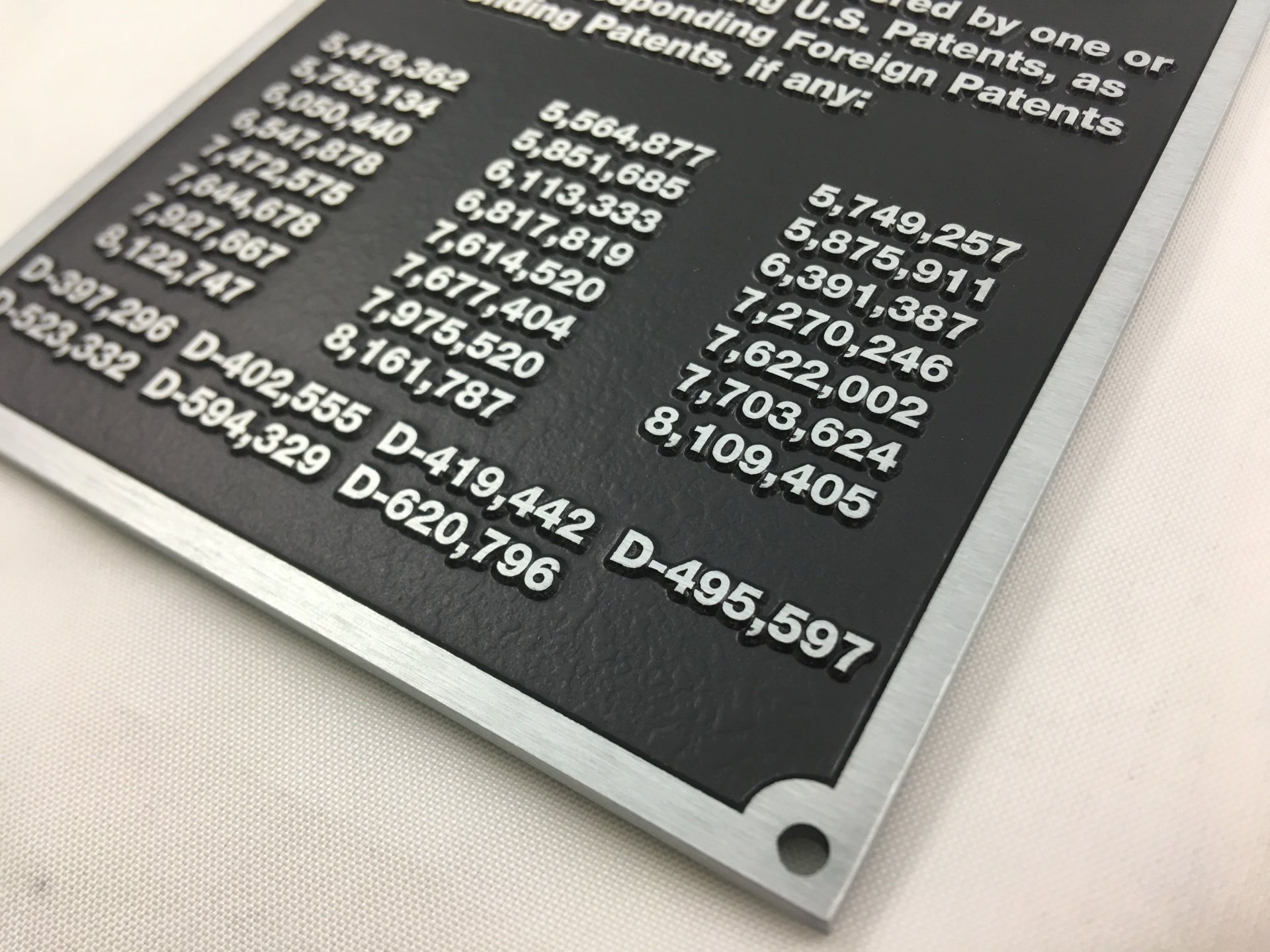 Patent Pending | VisionMark Nameplate Company