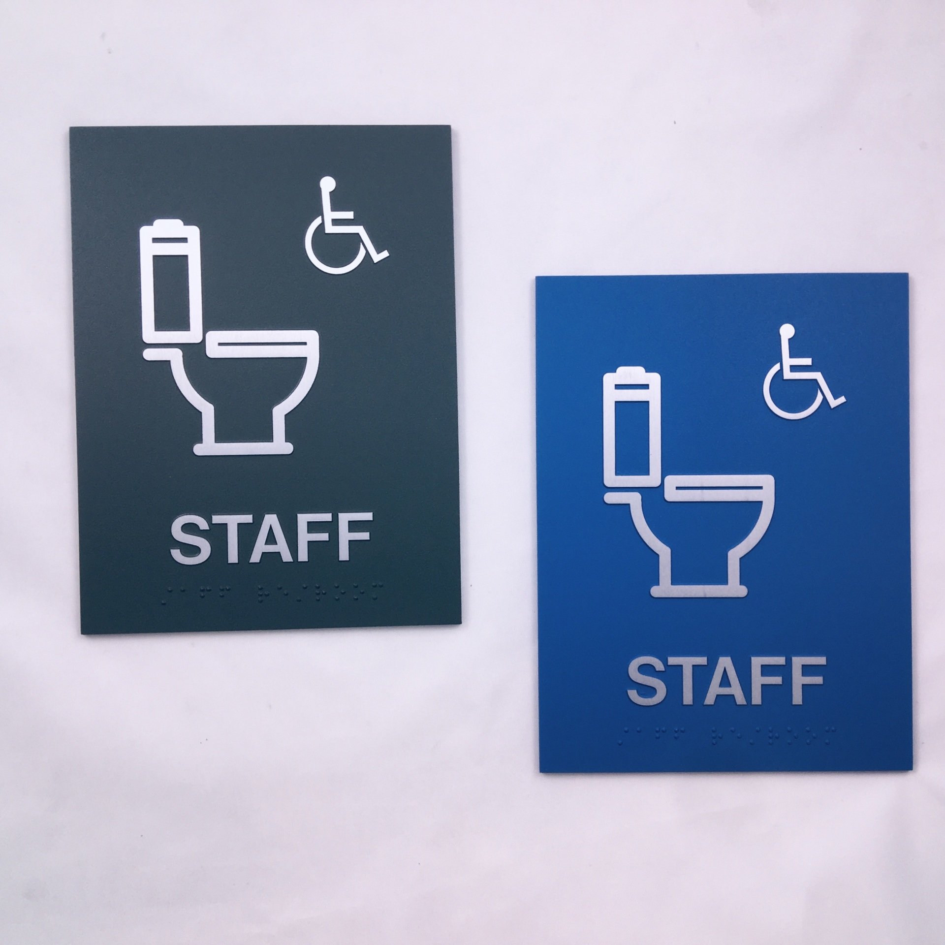 Staff Restroom | VisionMark Nameplate Company