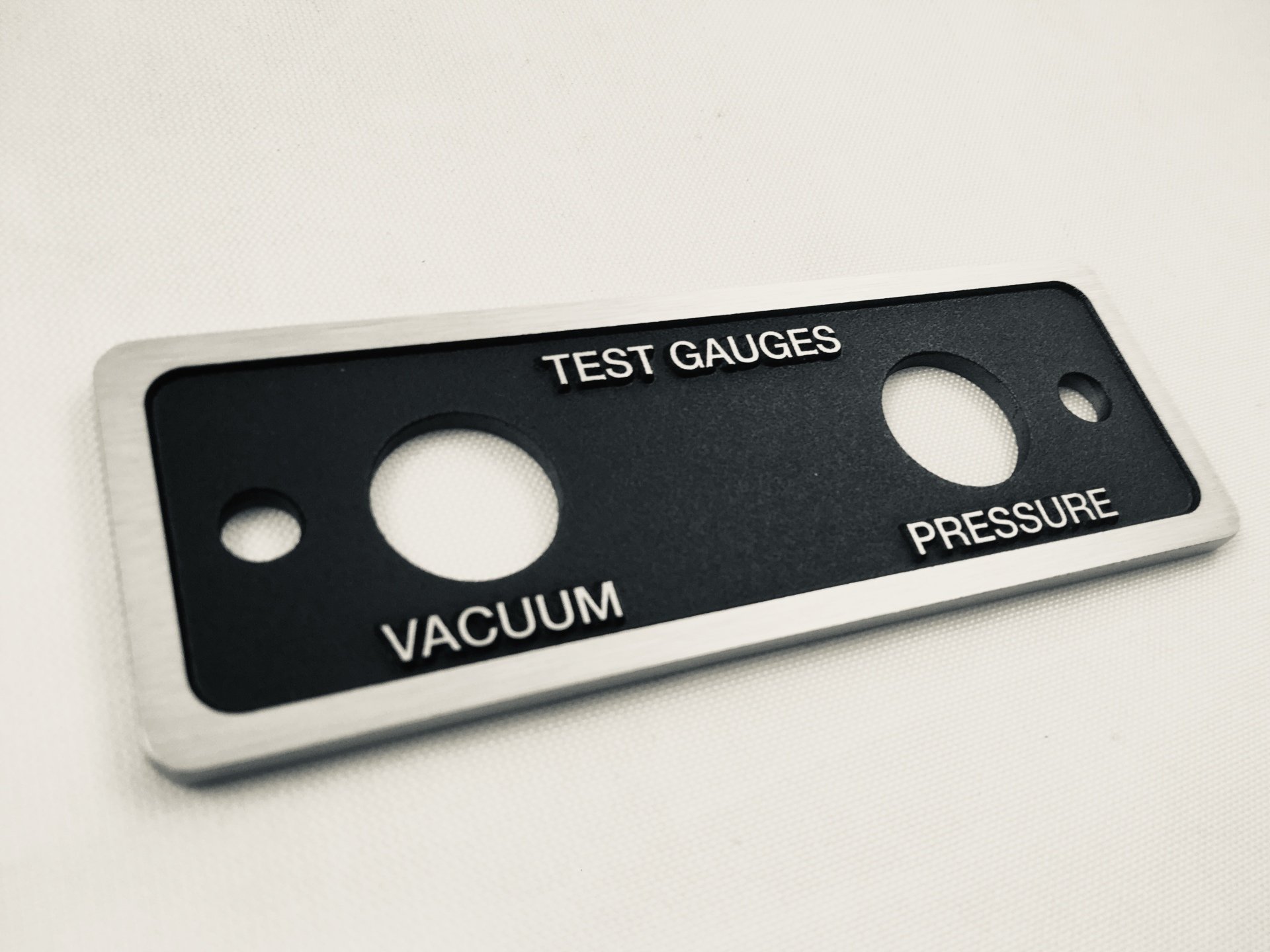Test Gauges Plate | VisionMark Nameplate Company