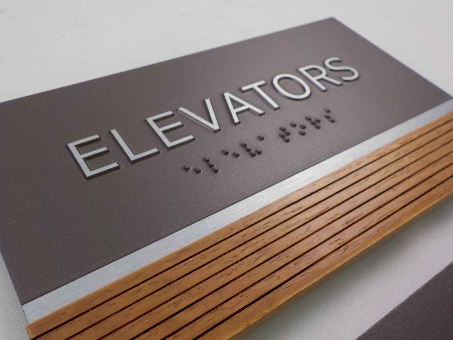 Elevator Wood | VisionMark Nameplate Company