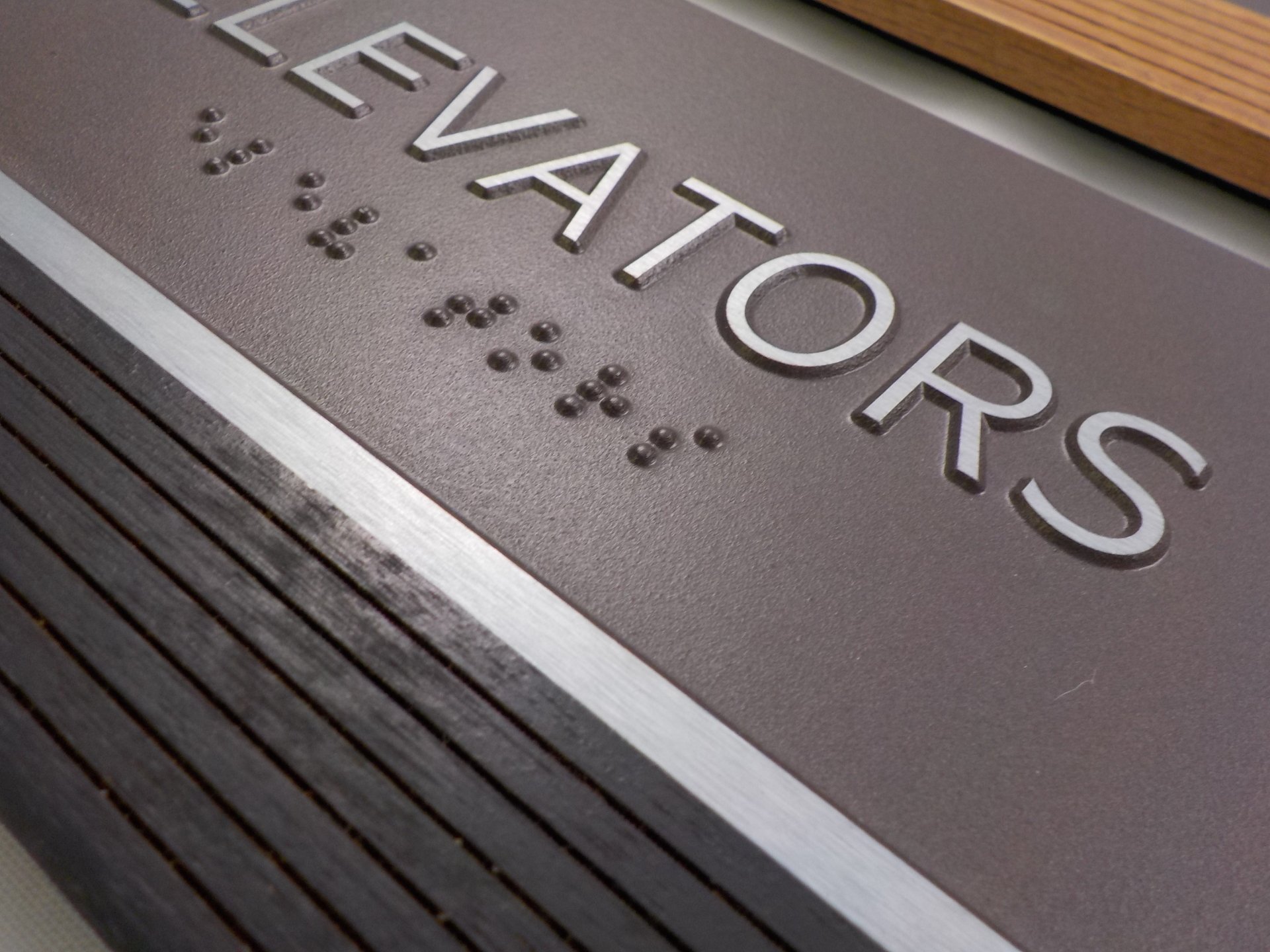 Elevator Wood | VisionMark Nameplate Company