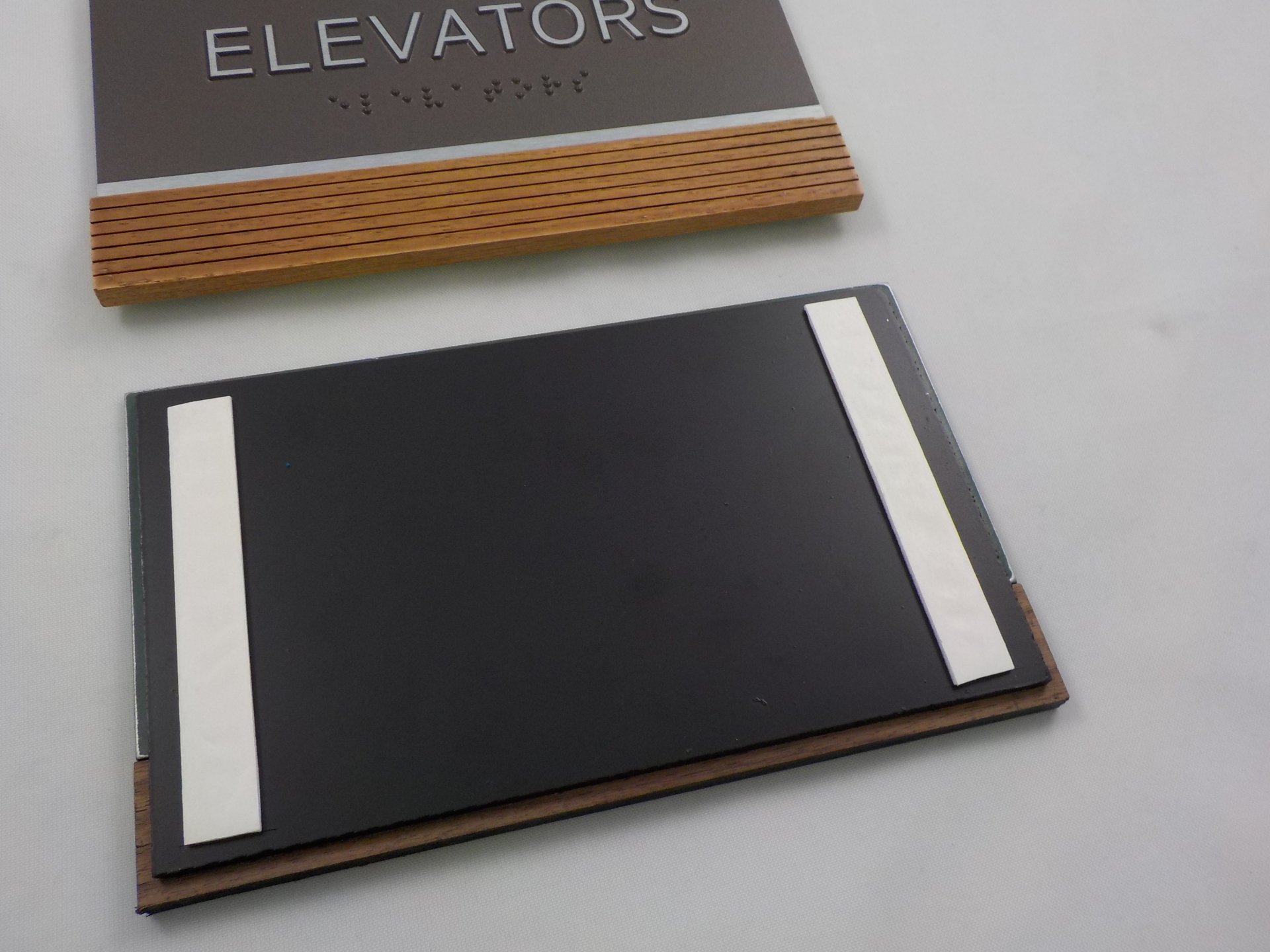 Elevator Wood | VisionMark Nameplate Company