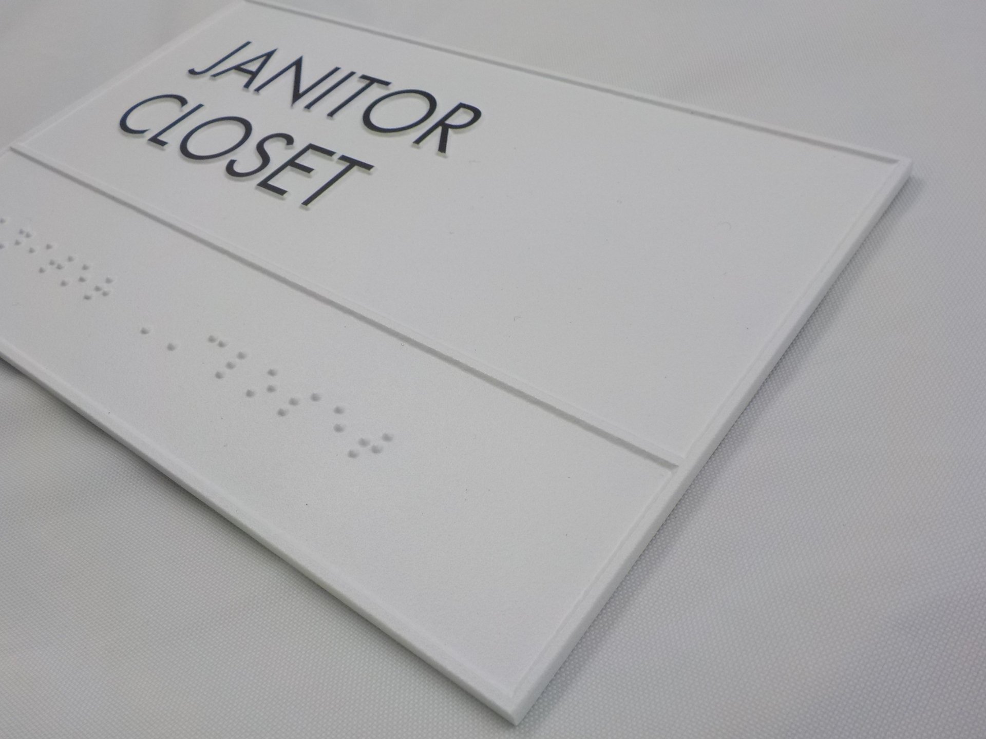 Janitor Closet | VisionMark Nameplate Company