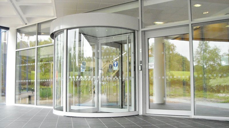 Revolving doors manufactured and installed in Glasgow