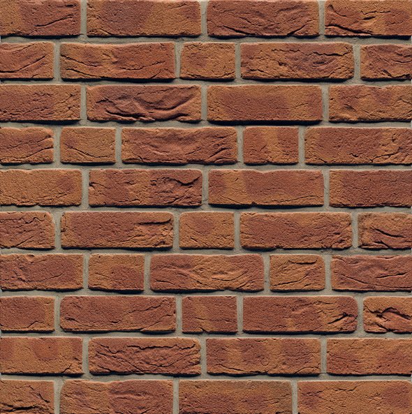 Rustic Red Handmade Brick Slips | Real Brick Cladding
