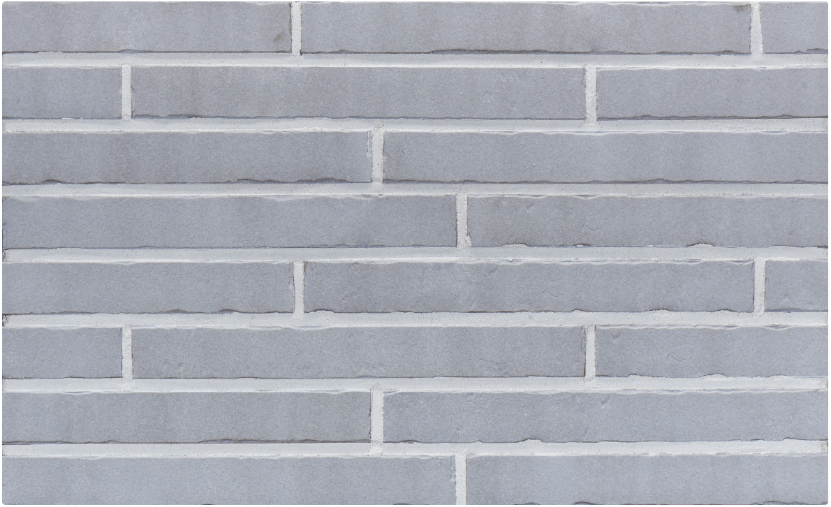 Ice Grey Long Brick Slips | Real Brick Cladding
