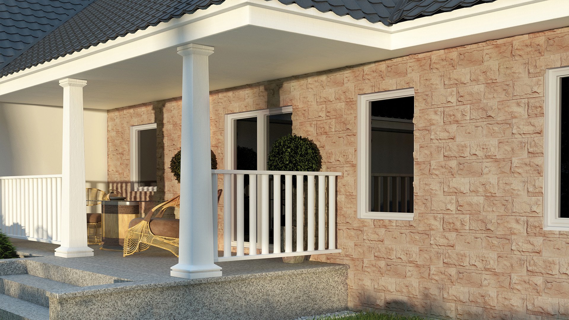 Roma Cast Stone Slips | Real Brick Cladding