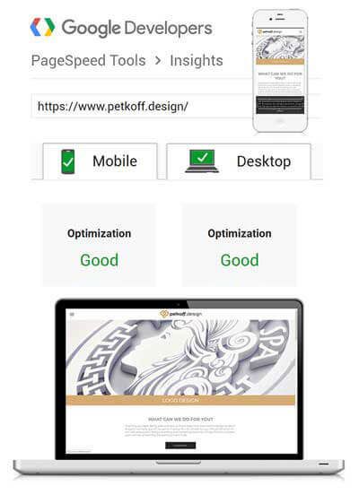 Web agency for fast-loading and creative websites - Petkoff.Design