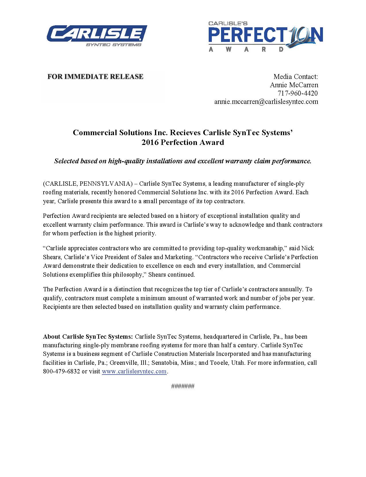 Commercial Roofers - Raleigh, NC – Commercial Solutions, Inc.
