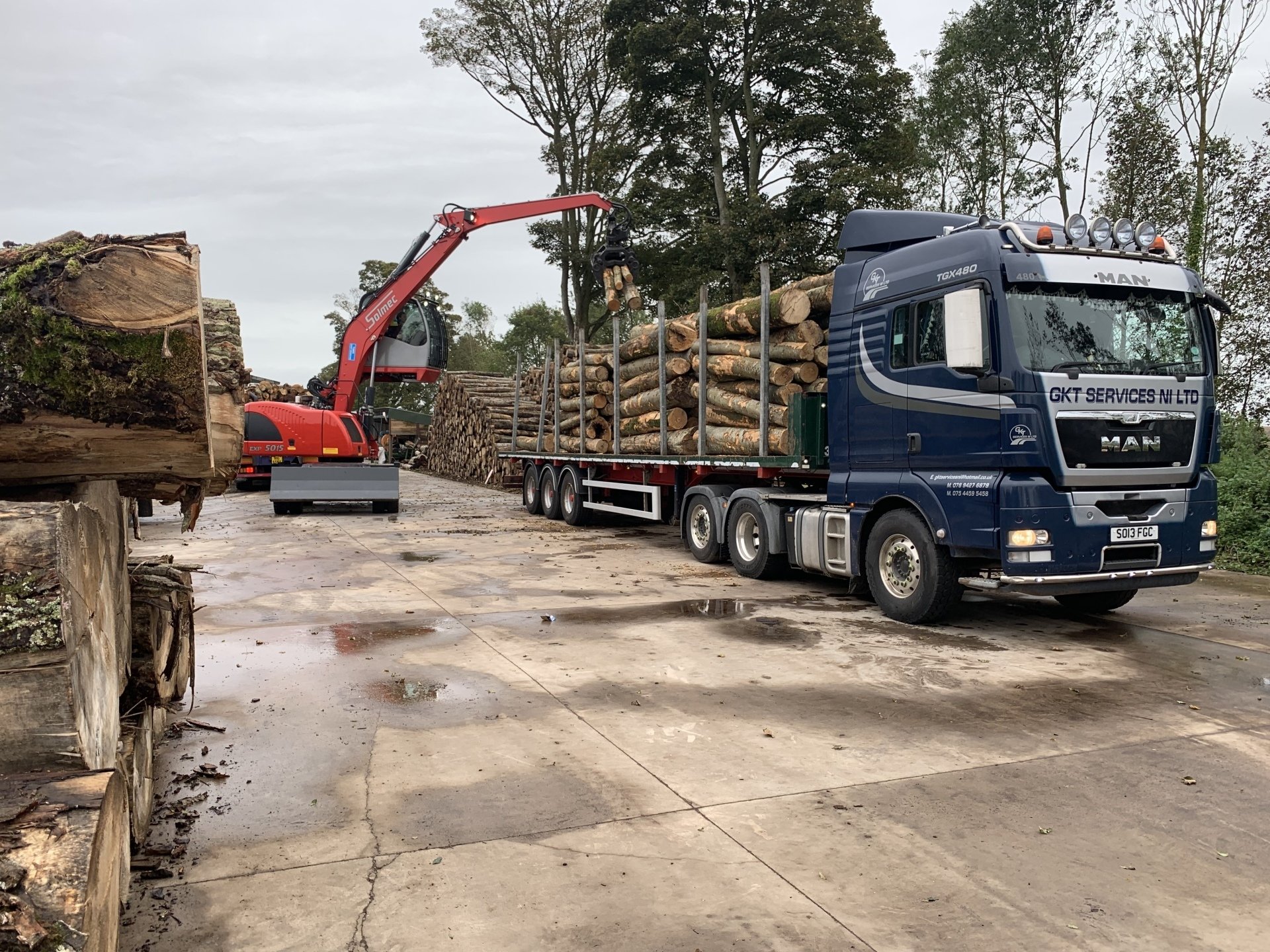 Timber haulage firm | GKT Services (N.I) Ltd