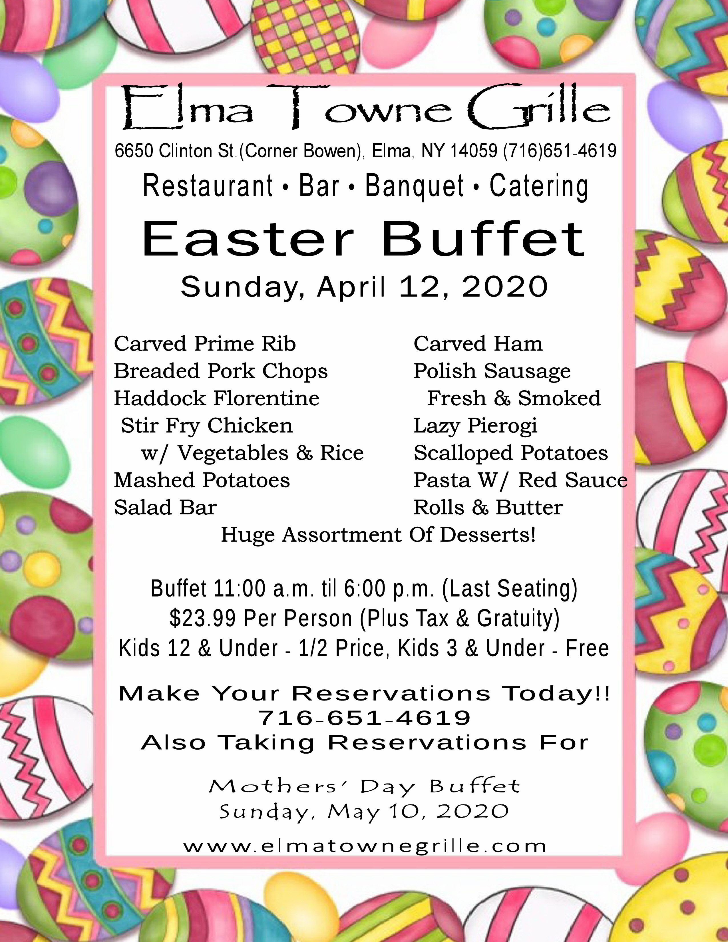 Catering Service | Buffalo & Lancaster, NY | Elma Towne Grille