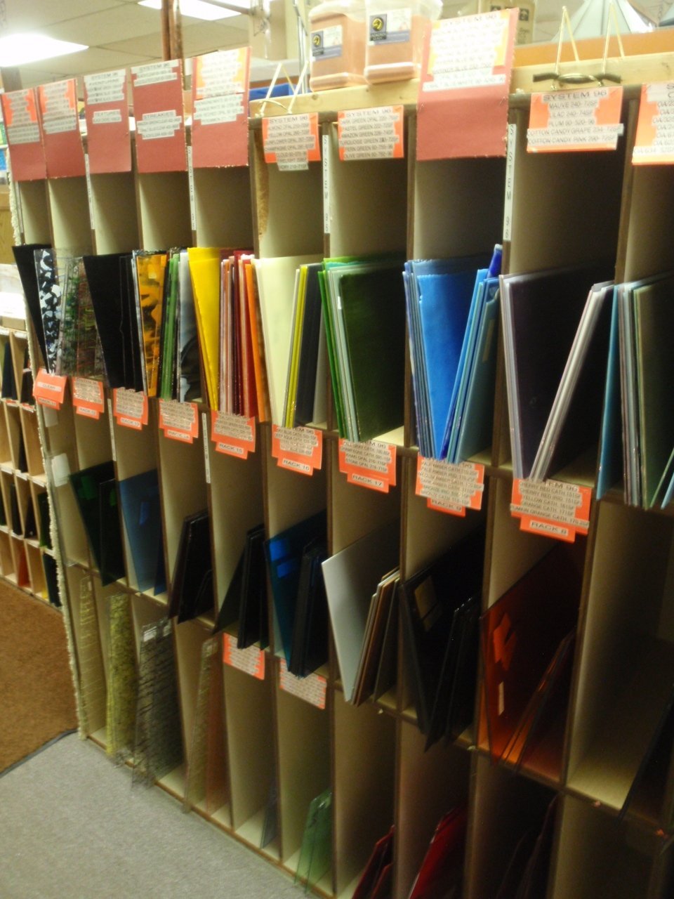 Our stores have over 1600 differnt colors of glass in stock our stained ...