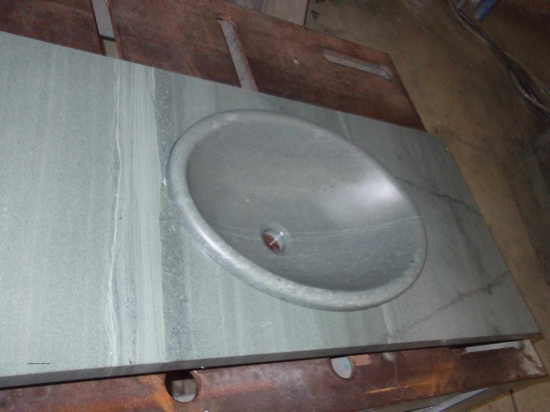 Custom-made slate worktops at Gordon Greaves Slate Ltd