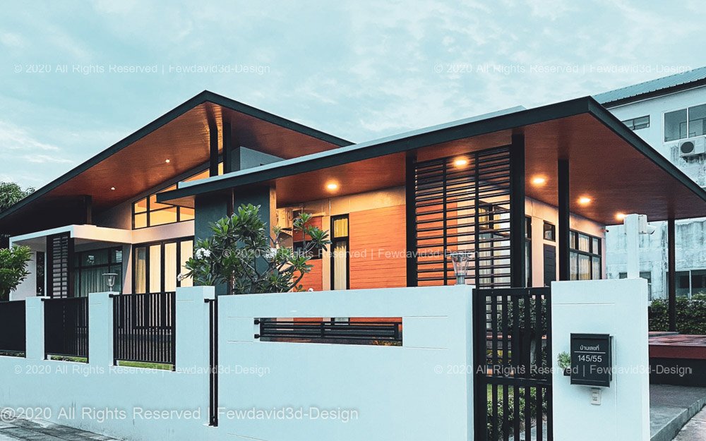 บ้านพักอาศัยชั้นเดียว อ.ศรีราชา จ.ชลบุรี ,คุณสมฤทัย ชมรัตน์