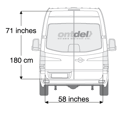 Sprinter extended high-roof cargo van | Ontdel