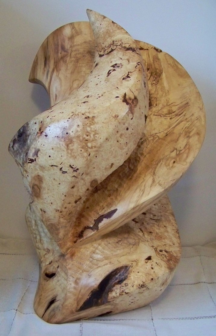 Abstract carvings and tree sculptures, Peter Leadbeater
