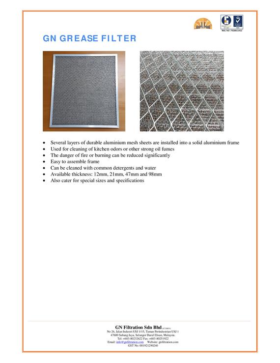 GN Filtration Product