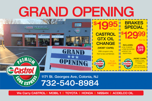 Castrol Premium Lube Express 1171 St Georges Ave, Colonia, NJ 07067 ...