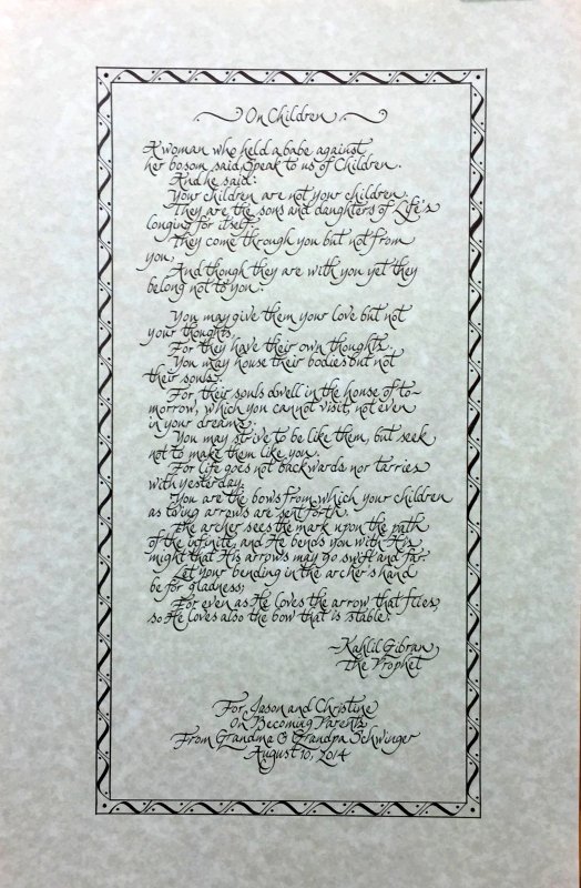 Hand Scribed Calligraphy - Calligraphy - Beautiful Calligraphy for ...