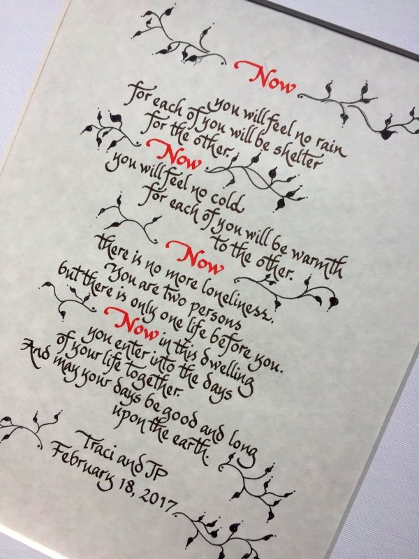 Hand Scribed Calligraphy - Calligraphy - Beautiful Calligraphy for ...