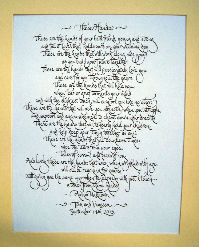 Hand Scribed Calligraphy - Calligraphy - Beautiful Calligraphy for ...