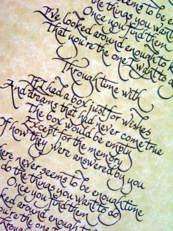 Hand Scribed Calligraphy - Calligraphy - Beautiful Calligraphy for ...