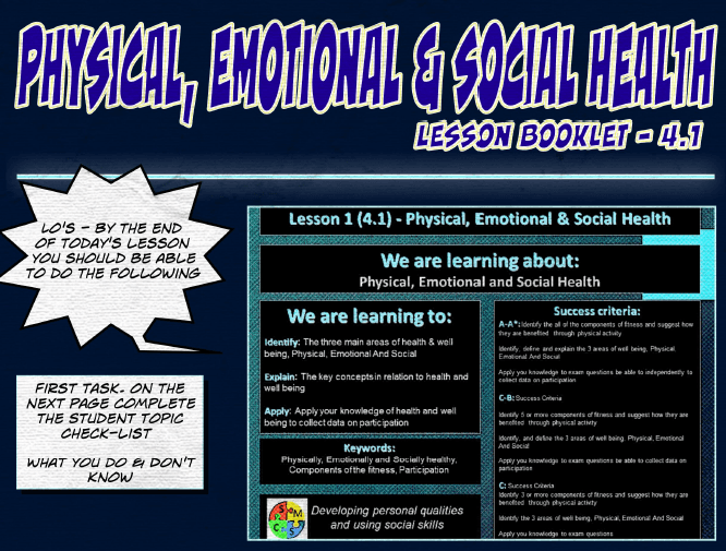 Physical, Emotional & Social Health