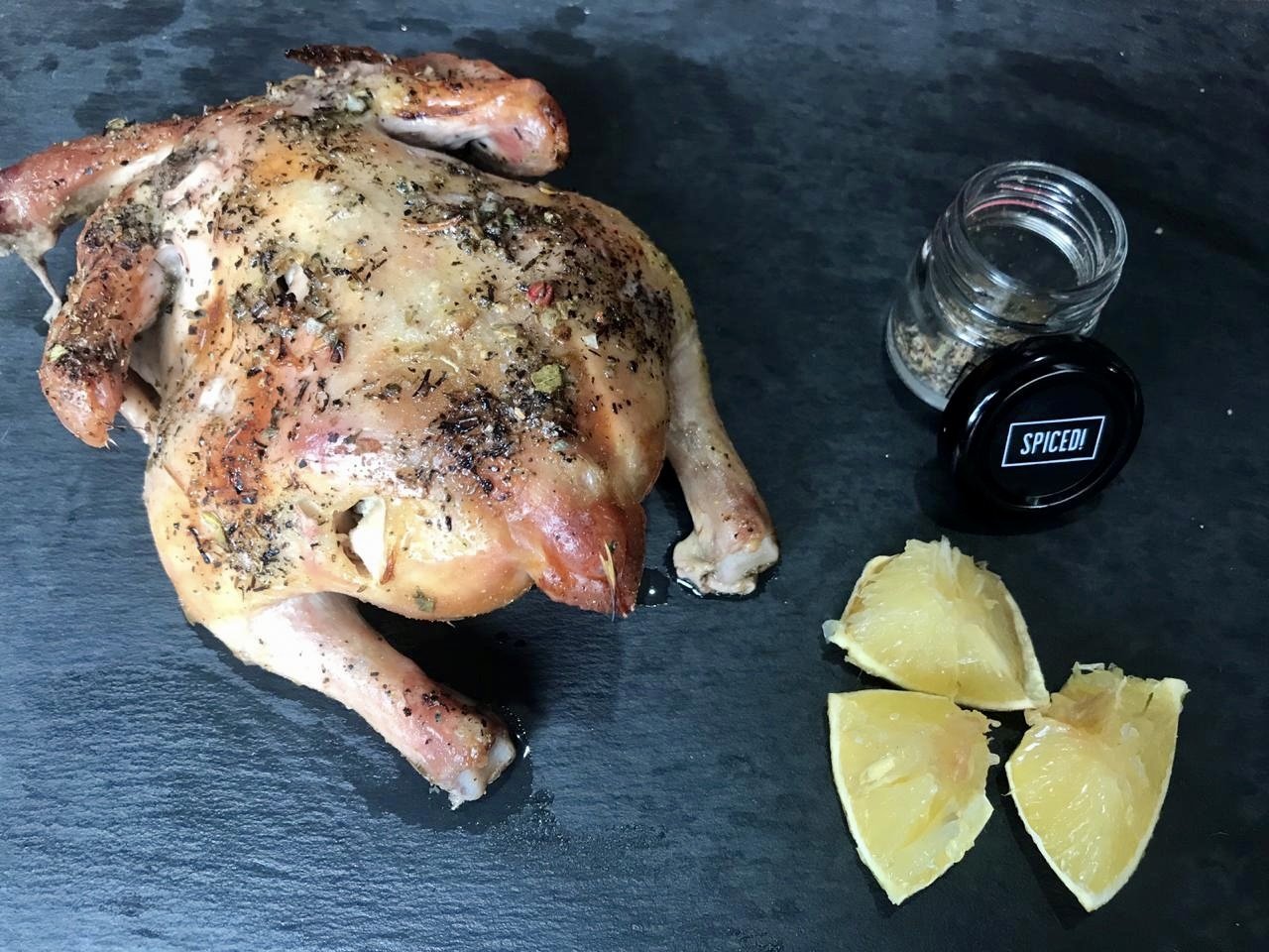 POLLO ROCK CORNISH CON TEA RUB