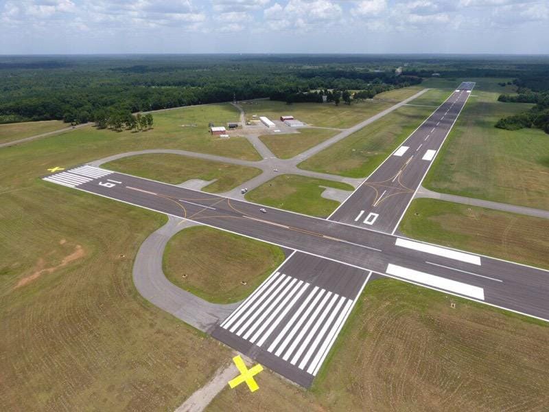 Aircraft Runway Striping | Pensacola, FL | Emerald Coast Striping